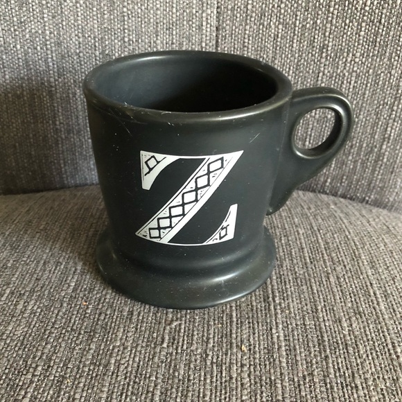 Anthropologie | Dining | Anthropologie Black Monogram Z Mug | Poshmark